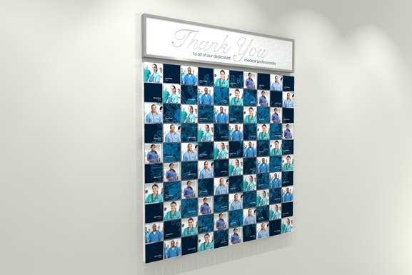 Healthcare Heroes Recognition Display | Adler Display in Maryland